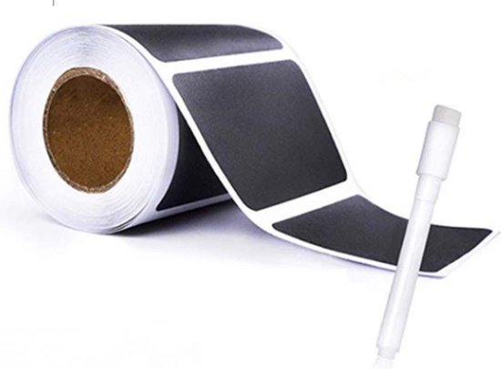 120 stuks 1 rol - Neem een witte pen mee - 5.5*3.5cm - zwart - PVC ...