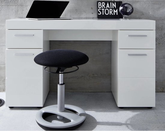 Desk - Werktafel - Computertafel - Wit - 120 x 76 x 41 cm | bol