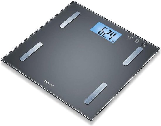 Diagnoseweegschaal met BMI-berekening en LCD-scherm - Lichaamsvet- en ...