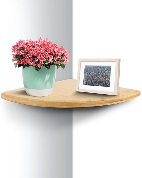 Hoekplank wandmontage - zwevende hoekplank - geschikt voor slaapkamer ...