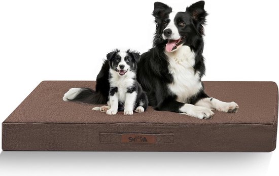 Hondenkussen - Onverwoestbaar orthopedisch bed voor hond - Bruin ...