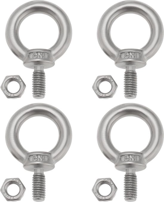 Sets M5 Lifting Eye Bouten Met M5 Lock Moeren 304 Rvs Oogbout Voor ...