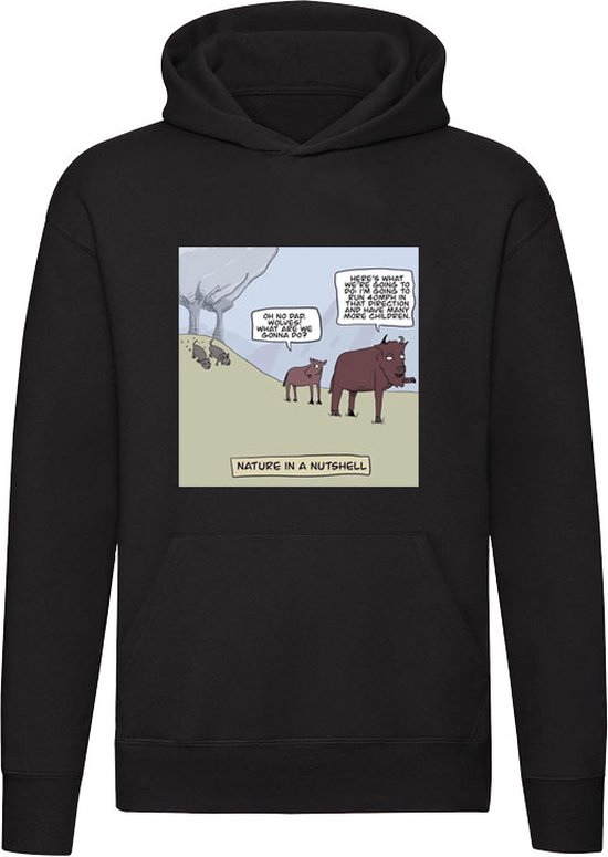 Nature in a Nutshell Hoodie - stier - natuur - grappig - unisex - trui ...