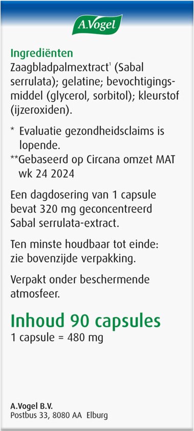 A.Vogel Prostaforce capsules - Helpt mannen om normaal te kunnen ...