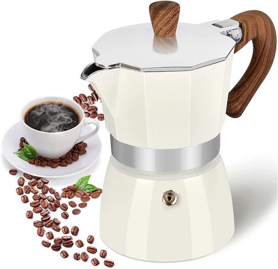 Espresso Stoompot voor op het fornuis Mokapot 3 kopjes - Handmatige ...