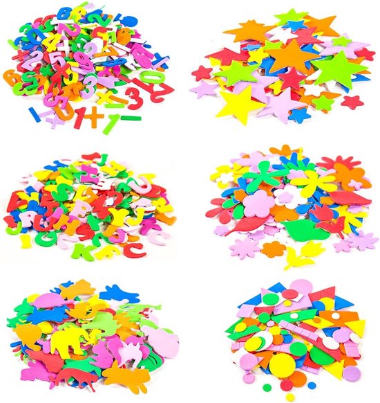 Groot Pakket Schuimrubber Letterstickers Zelfklevend 730 Stuks ...