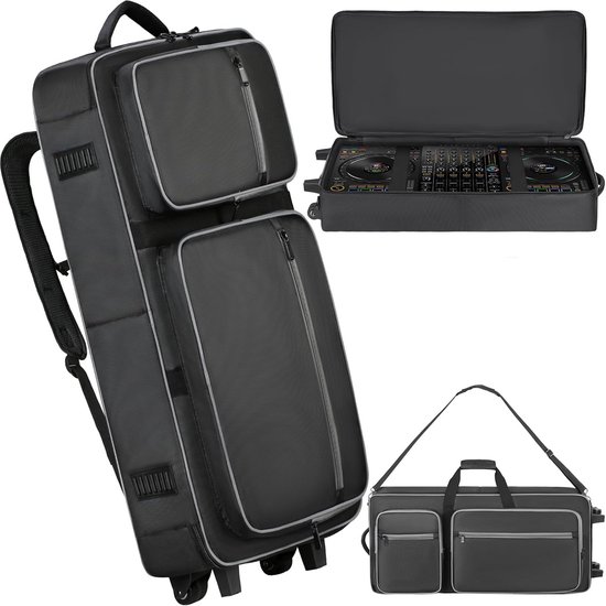 DJ Controller Trolley met Wielen - Universele Soft Case voor Rekken tot ...