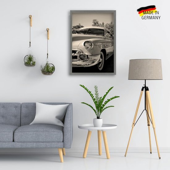 Handgemaakte Wandfotolijst 61x91 cm Staalgrijs - Moderne MDF Lijst met ...