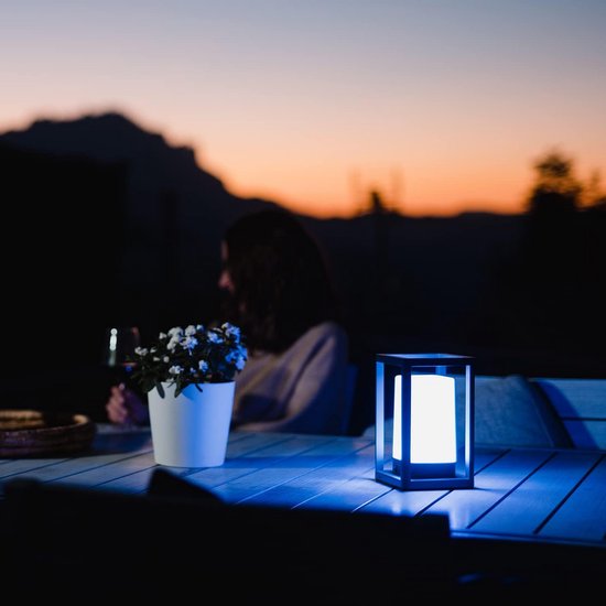 Draagbare LED Tafellamp voor Buiten IP44 - Smart Wifi RGBW Verlichting ...