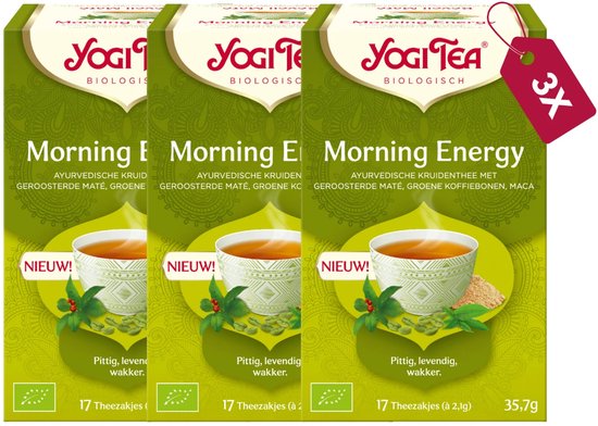 Yogi Tea Morning Energy Bio - 3 pakjes | bol