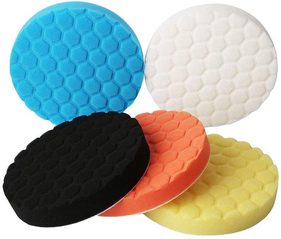 5-delige Auto Polijstmachine Accessoire Set | 7 Inch Spons Polijsten ...