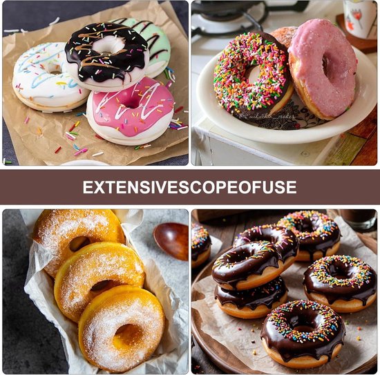 Donut bakvorm met conische vorm voor perfecte donuts - 6-delige set ...