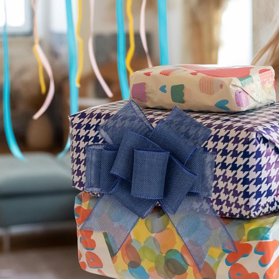 Marineblauw Jute Lint met Bedrade Rand voor Knutselen en Decoratie - 63 ...