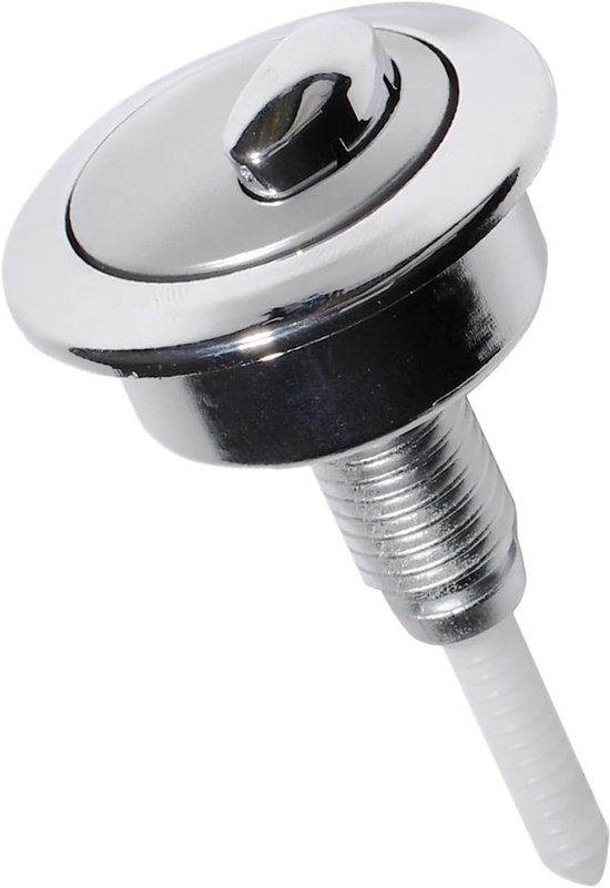 Universele Dubbele Spoelknop voor WC-Spoelreservoir - Chroom | bol