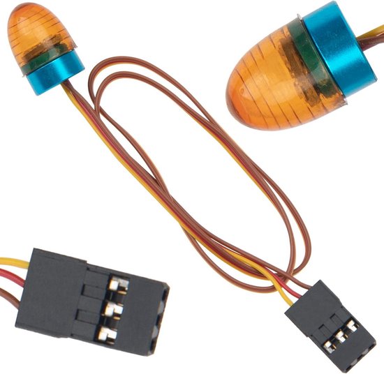 RC Zwaailicht 4.8-6V Geel Ovaal Knipperlicht voor 1/14 Modelauto en ...