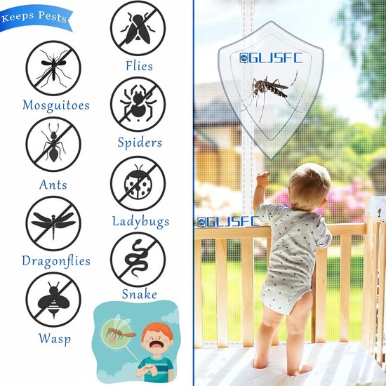 Magnetisch Vliegengordijn 200x105cm met Automatische Sluiting en Heavy ...