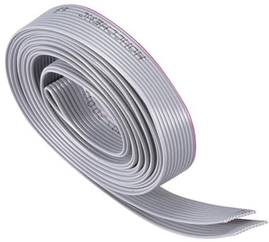 KARZO - 10 Pin Flat Lint Kabel 2m Lengte 1.27mm Pitch IDC-Draad voor ...