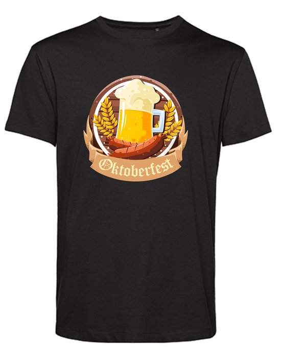 T-shirt Bier und Bratwurst | Oktoberfest heren | Foute Party | Zwart ...