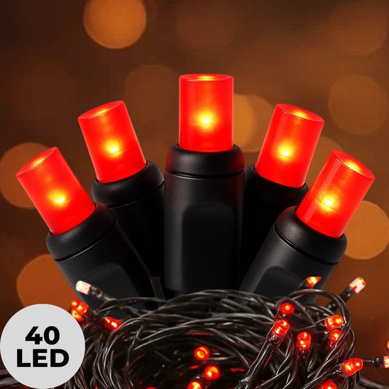 Lomera Kerstverlichting Rood - Kerstboomverlichting - Lichtsnoer Buiten ...