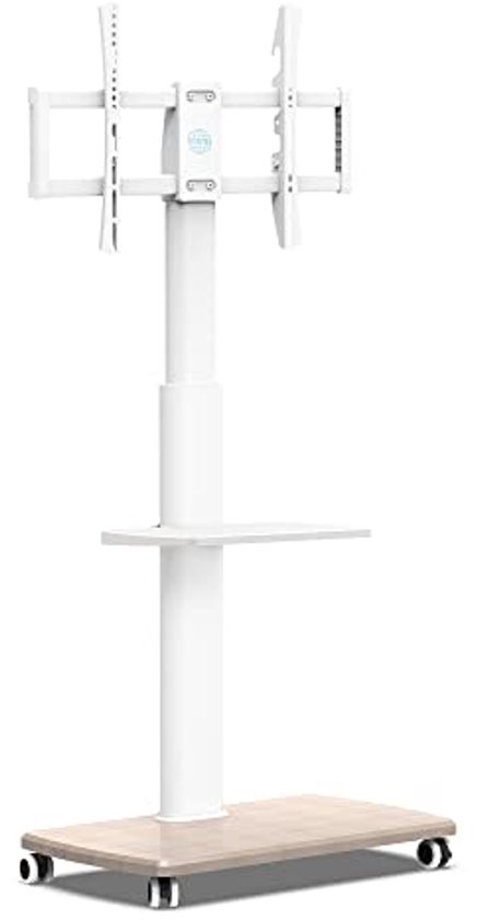 Mobiele TV Stand met Houten Basis voor 32-70 Inch - Verstelbaar ...
