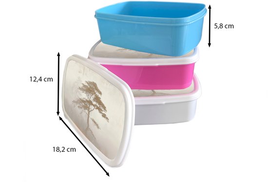Broodtrommel Wit - Lunchbox Boom - Oosterse stijl - Landschap ...