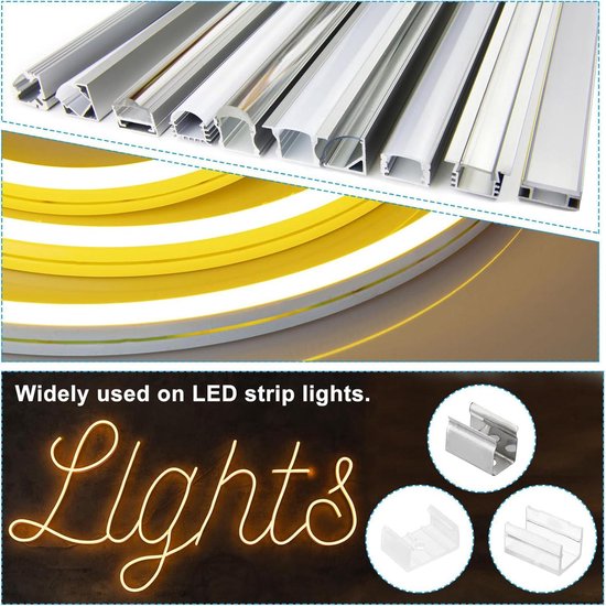 LED Strip Light Clips 50 Stuks Montagebeugel Bevestigingsclips Neon RGB ...