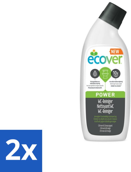 2 x Ecover - Toiletreiniger Power - 750 ml - Toilet Schoonmaak ...