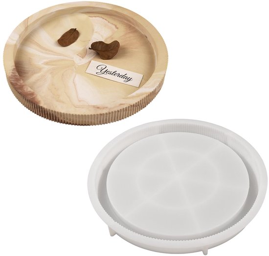 Azomor® Ronde siliconen gietvorm met groeven voor creatieve doe-het ...