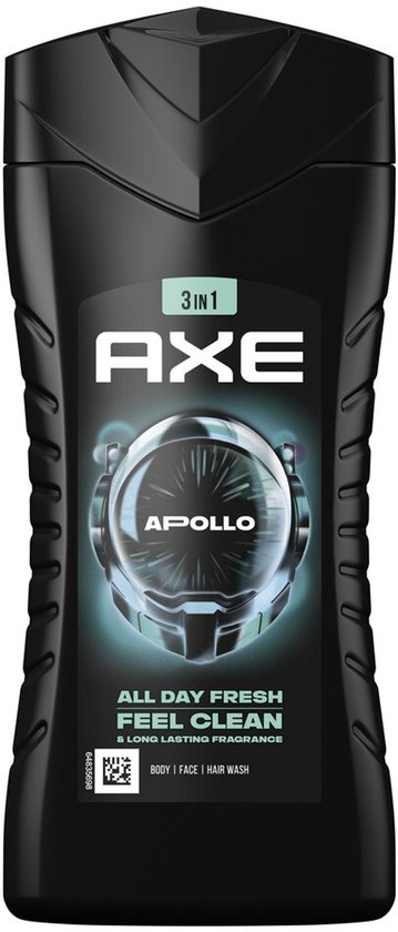 25 x Axe 3-in-1 Douchegel Apollo 250 ml - Deodorant - Langdurige Geur ...