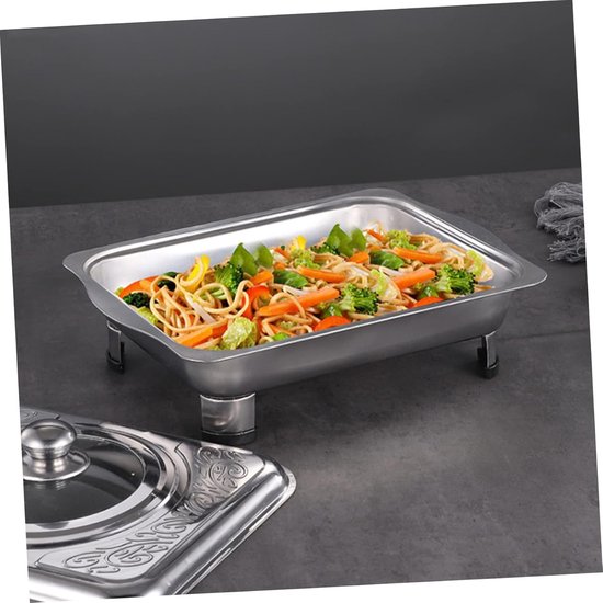 Plat de buffet en acier inoxydable pour une présentation parfaite des ...