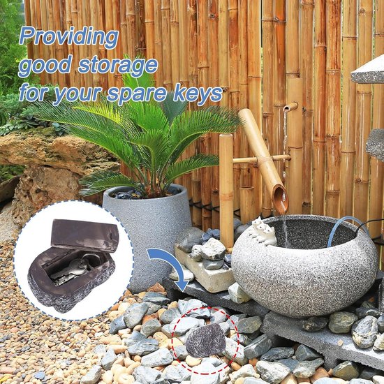 Allecto plus - Fake Rock Sleutelverstopplaats voor buiten, waterdicht ...