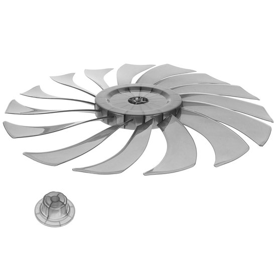 14 Inch Fan Blades, Replacement Universal Aluminum, 15 Blades, Fan ...
