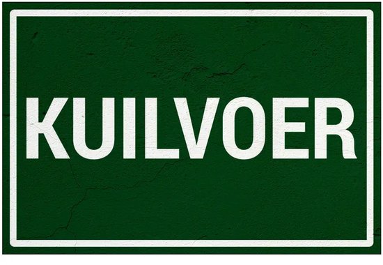 Kuilvoer bord - Sign Again materiaal - 18 x 12 cm | bol