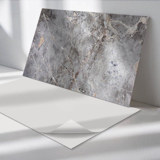 Wallfluent Vinyl Tegels - Natuursteenpatroon Vinyl Wandtegels - 60 cm x ...