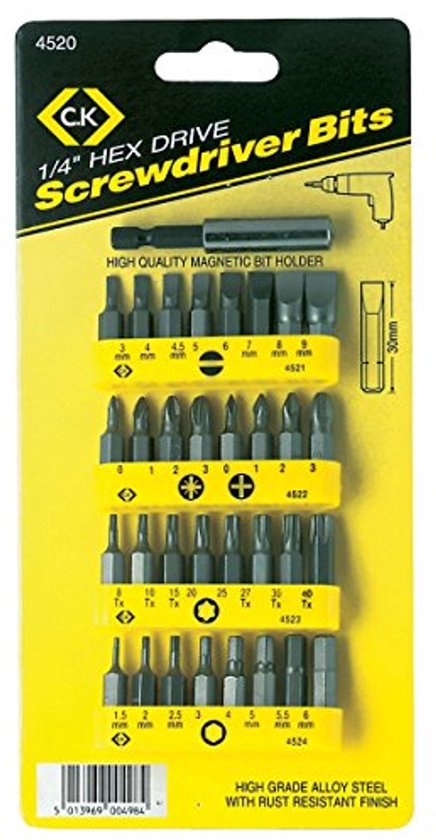 Vierkante Schroevendraaier Bit Set 32 Delig | bol