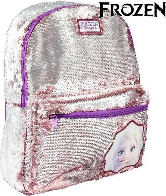 Schooltas Frozen Sequins - Silvery Pink | bol