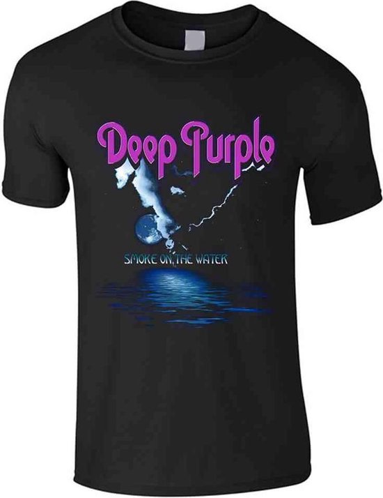 Deep Purple Heren Tshirt -XL- Smoke On The Water Zwart | bol.com