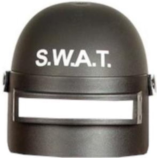 Politie SWAT verkleed helm met vizier voor kinderen zwart | bol.com
