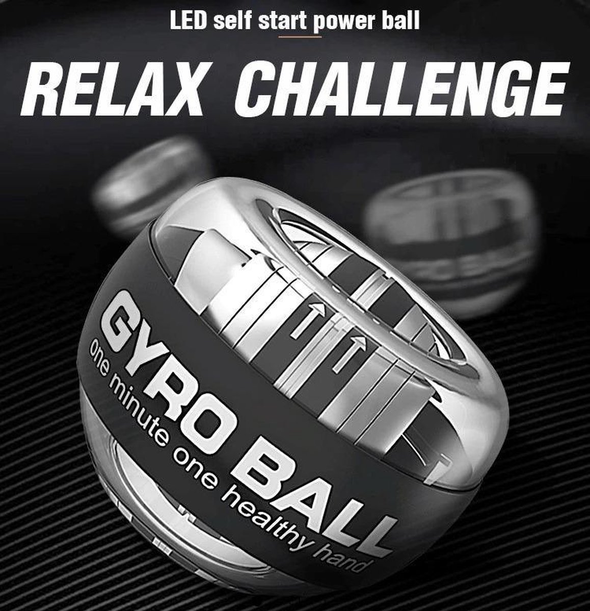 Regenboog Led Self Start PowerBall Spinner Magic ball Gyro Spier Pols ...