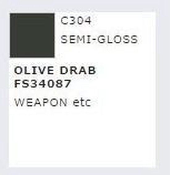 Mrhobby - Mr. Color 10 Ml Olive Drab Fs34087 (Mrh-c-304) | bol.com