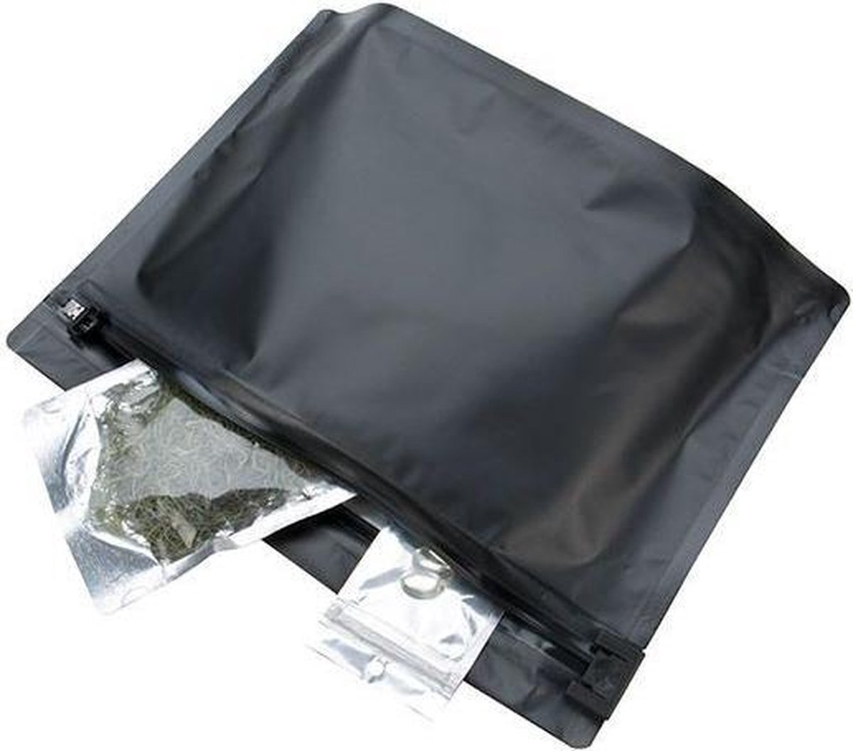 Plastic Zakken Mat Zwart 30,5x10,2x22,9cm met Kindveilige Sluiting (10 ...