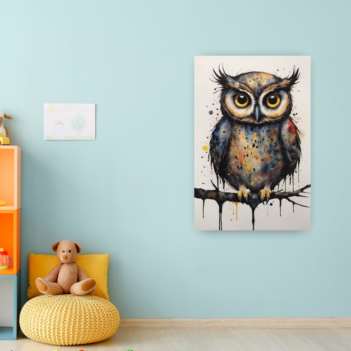 Uil Jackson Pollock stijl poster - Jackson Pollock posters ...