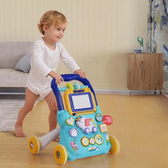 Loopwagen Baby – Loopstoel Baby Met Tekenbord – Educatief Speelgoed ...