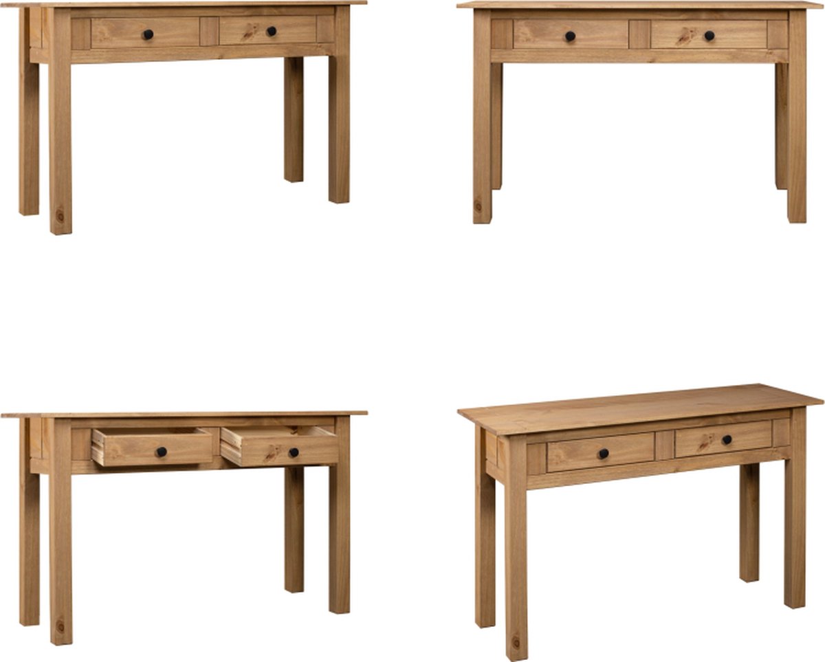 vidaXL Wandtafel Panama Range 110x40x72 cm massief grenenhout ...