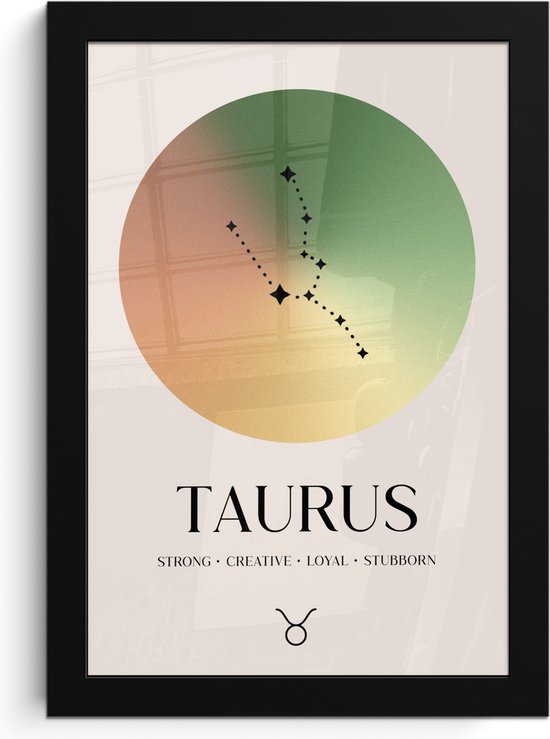 Poster in lijst - Fotolijst 20x30 cm - Posters - Sterrenbeeld - Taurus - Stier -... | bol