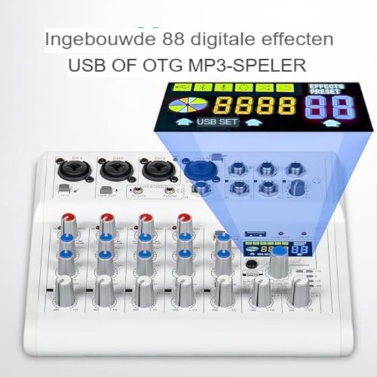 Mengpaneel dj - Mengpaneel mixer - Mengpaneel met versterker ...