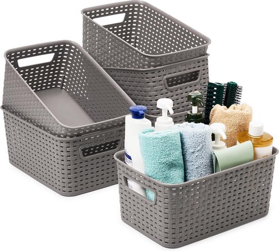 Opbergkist, badmand in rotan-look, met kunststof handgrepen, voor ...