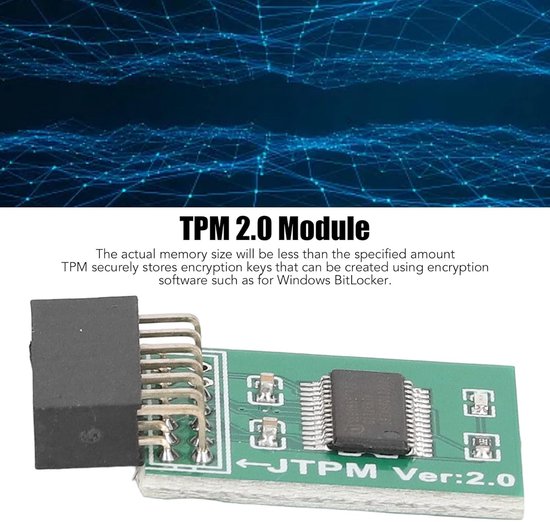 Module voor TPM2.0 - Encryptiebeveiligingsmodule - 14 Pin LPC Interface TPM Module... | bol