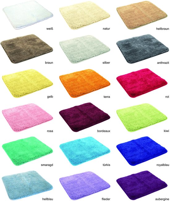 Kinzler J-10003/52 bruine badmat, microvezel, 50x55 cm zonder ...