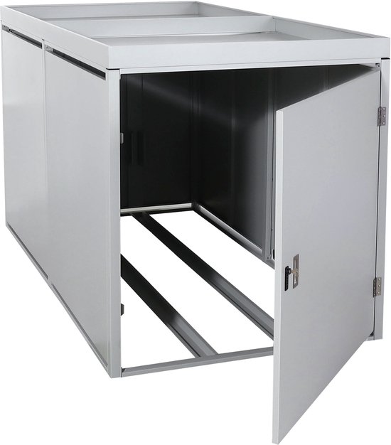 2-fietsgarage met plantenbak MCW-L56b, fietsbox, afsluitbaar ...